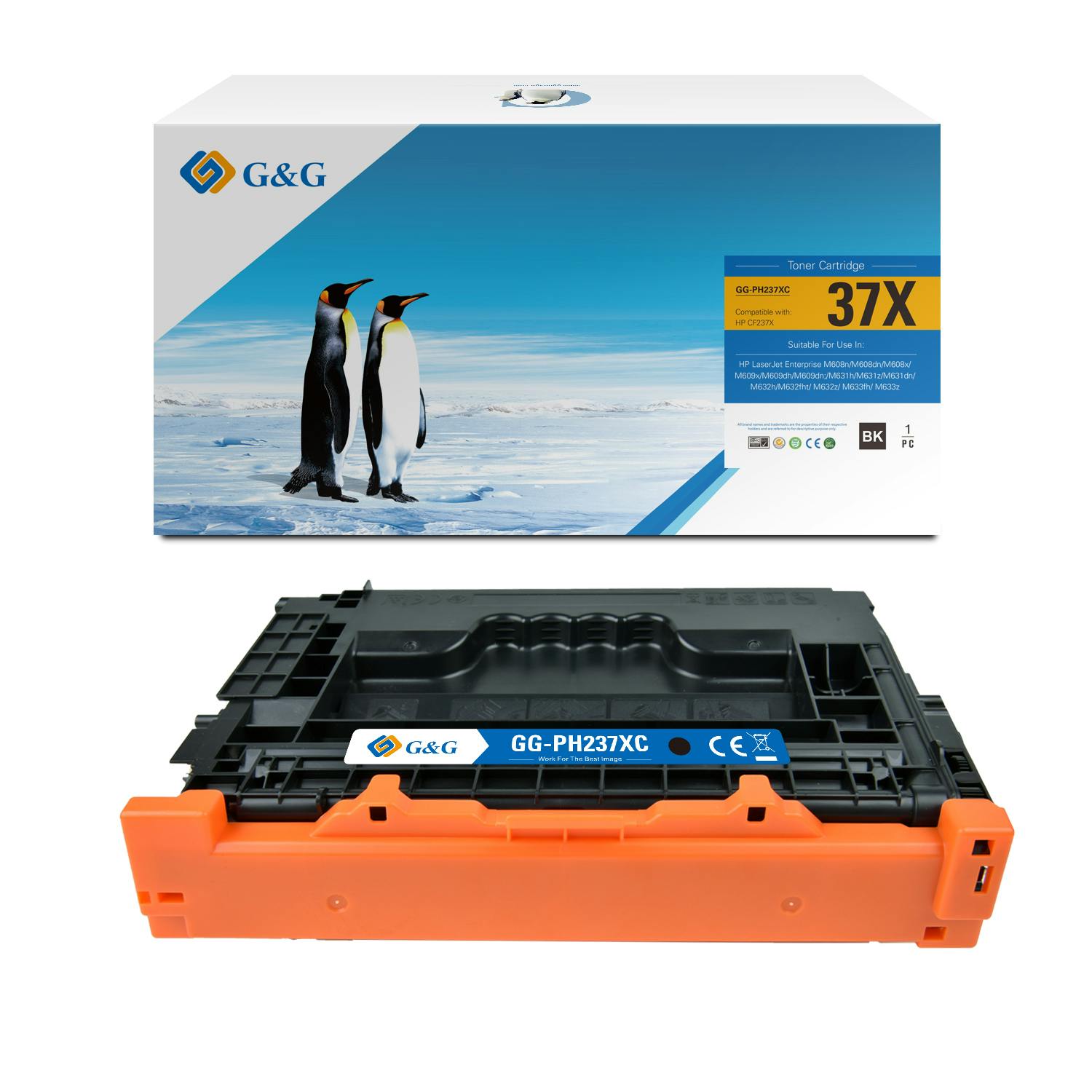 G&G CF237X toner compatibel met HP 37X Tonercartridge Zwart 1 stuck (s ...
