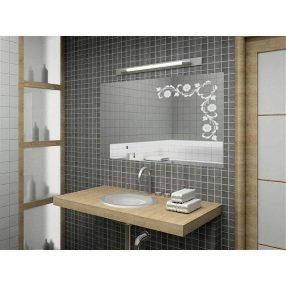 rahmenlose Infrarot-Spiegelheizung infranomic-Mirror Frameless 700 Watt ...