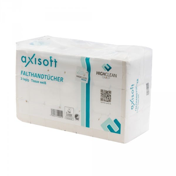 axisoft Handtuch ZZ Falz 2-lagig weiß | METRO