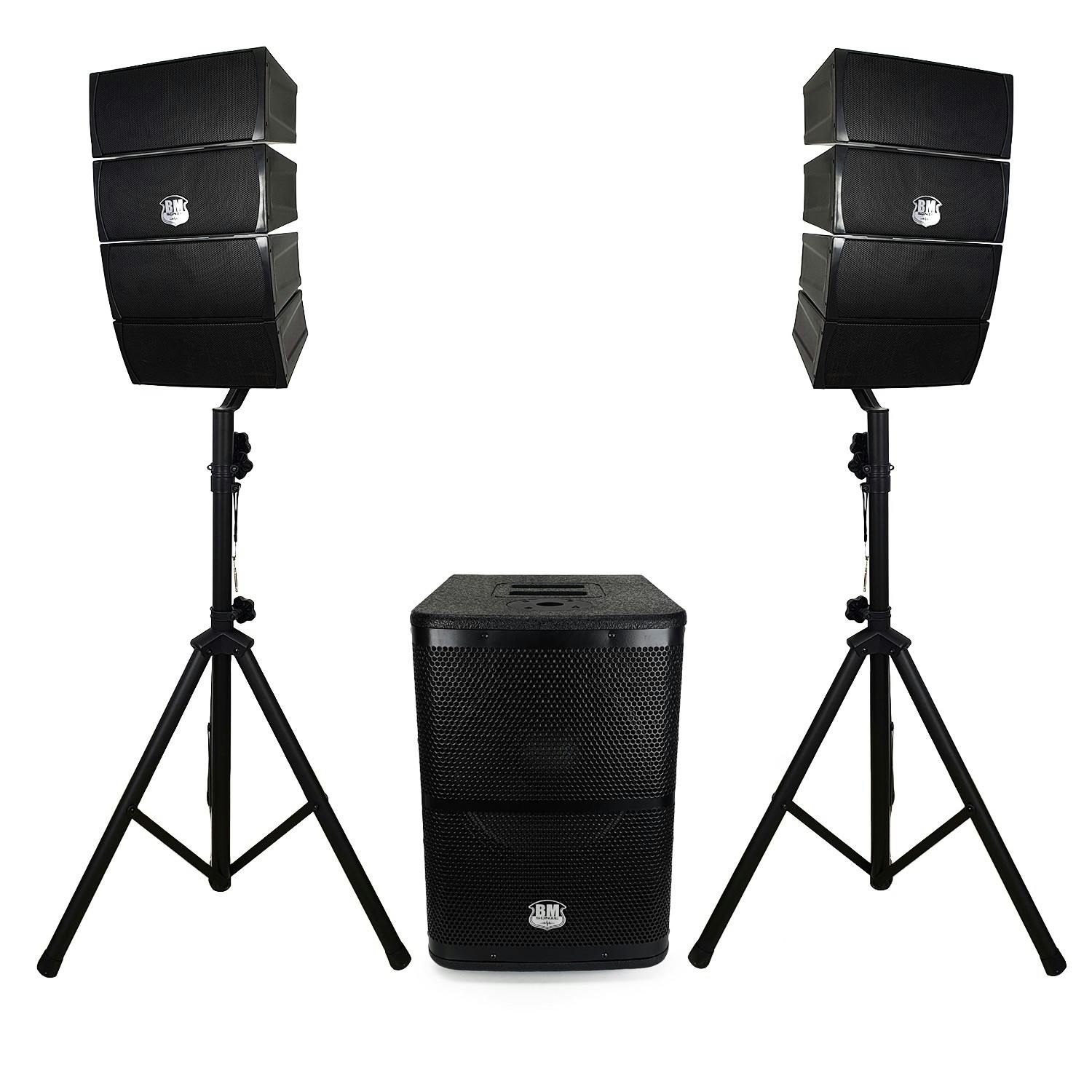 Pack DJ Pure Array 1000 - Enceintes satellites + Caisson + Pieds ...
