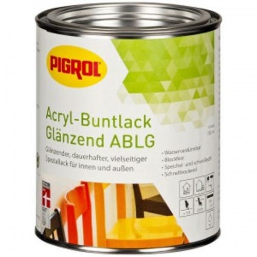 Pigrol ACRYL-BUNTLACK ABLG rot RAL 3000, 750ml | METRO Marktplatz