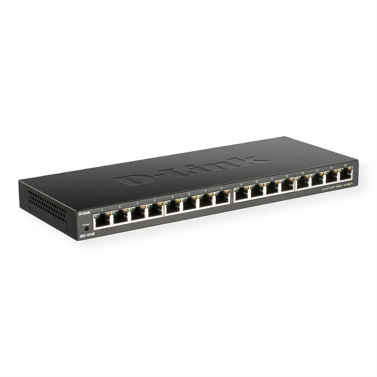 D-Link DGS-1016S/E Switch Gigabit a 16 porte 10/100/1000Mbps non ...
