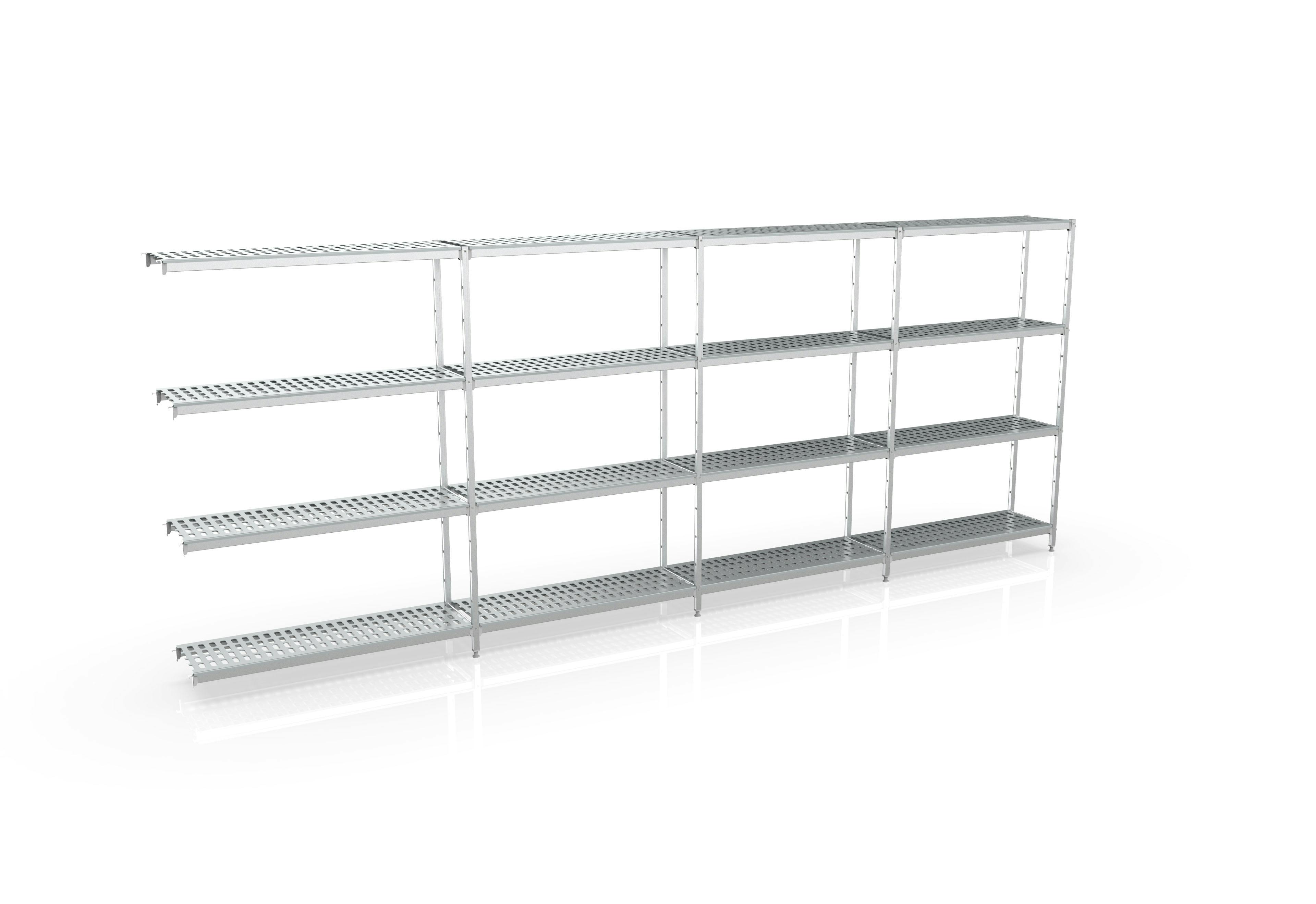 CORECO Rayonnage D'Angle 6250X1670X400 4 Niveaux A237 | METRO