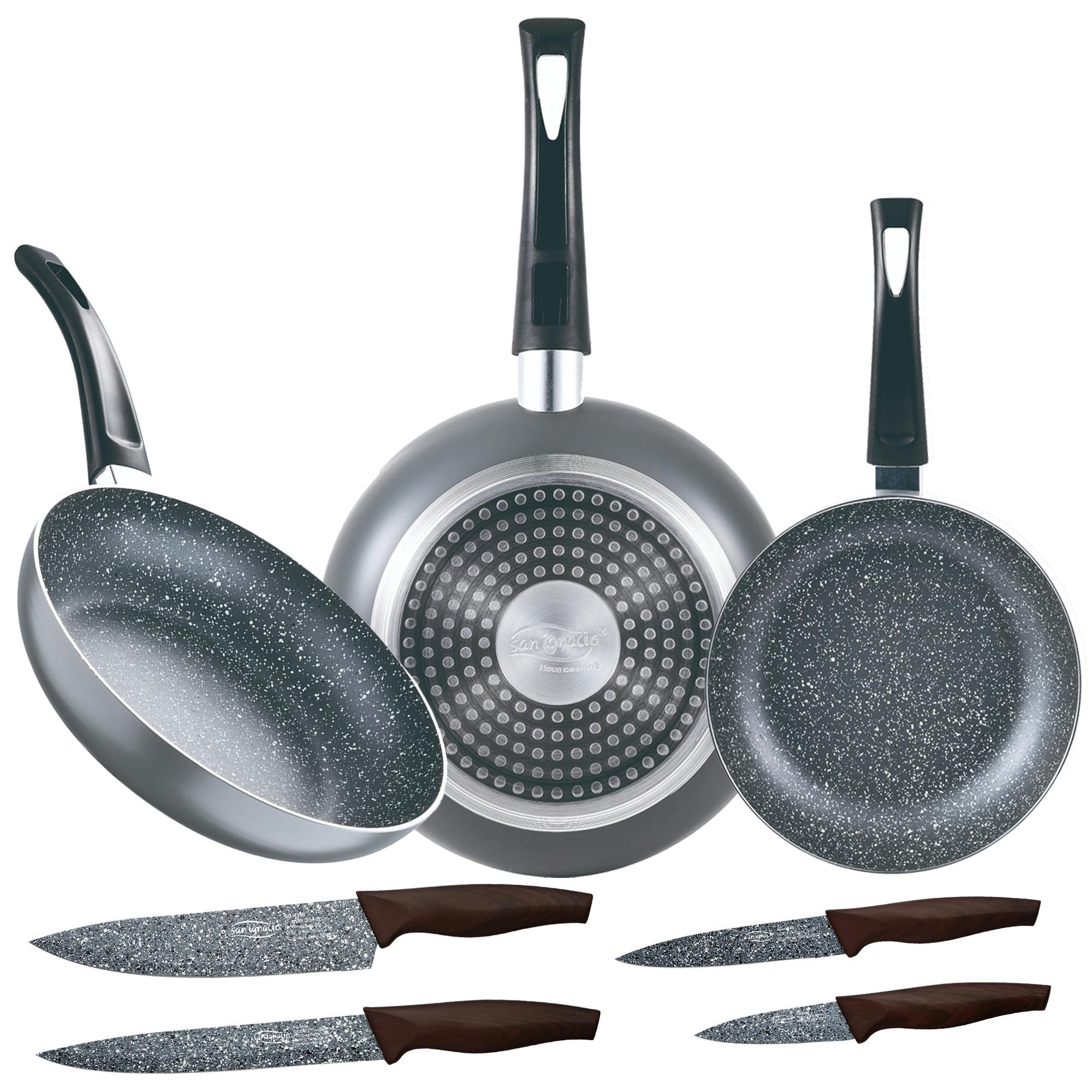 San Ignacio - Set di 3 padelle Ø16/20/24 in alluminio pressato con Set ...