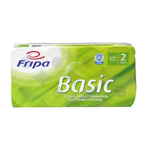 Fripa 48 Rollen Toilettenpapier, 2-lagiges Tissue Ø 12 cm · 12 cm x 10 ...