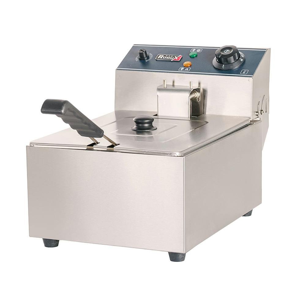 Romux® Friggitrice Elettrica Professionale 6 Litri Singola da Banco ...