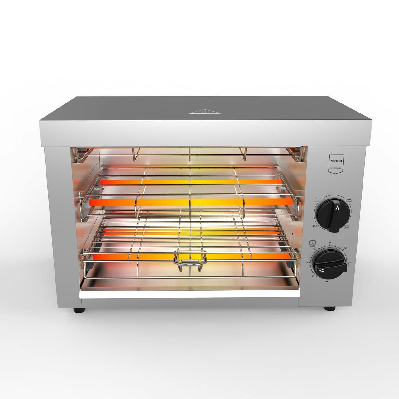 METRO Professional Doppel Toaster- / Überbackgerät GTO2002, Edelstahl ...