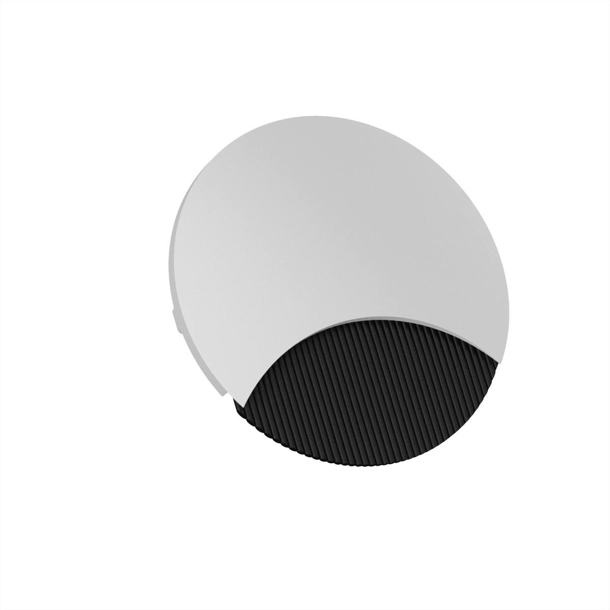 BACHMANN LOOP ROUND Kabeldoorvoer, wit | Makro