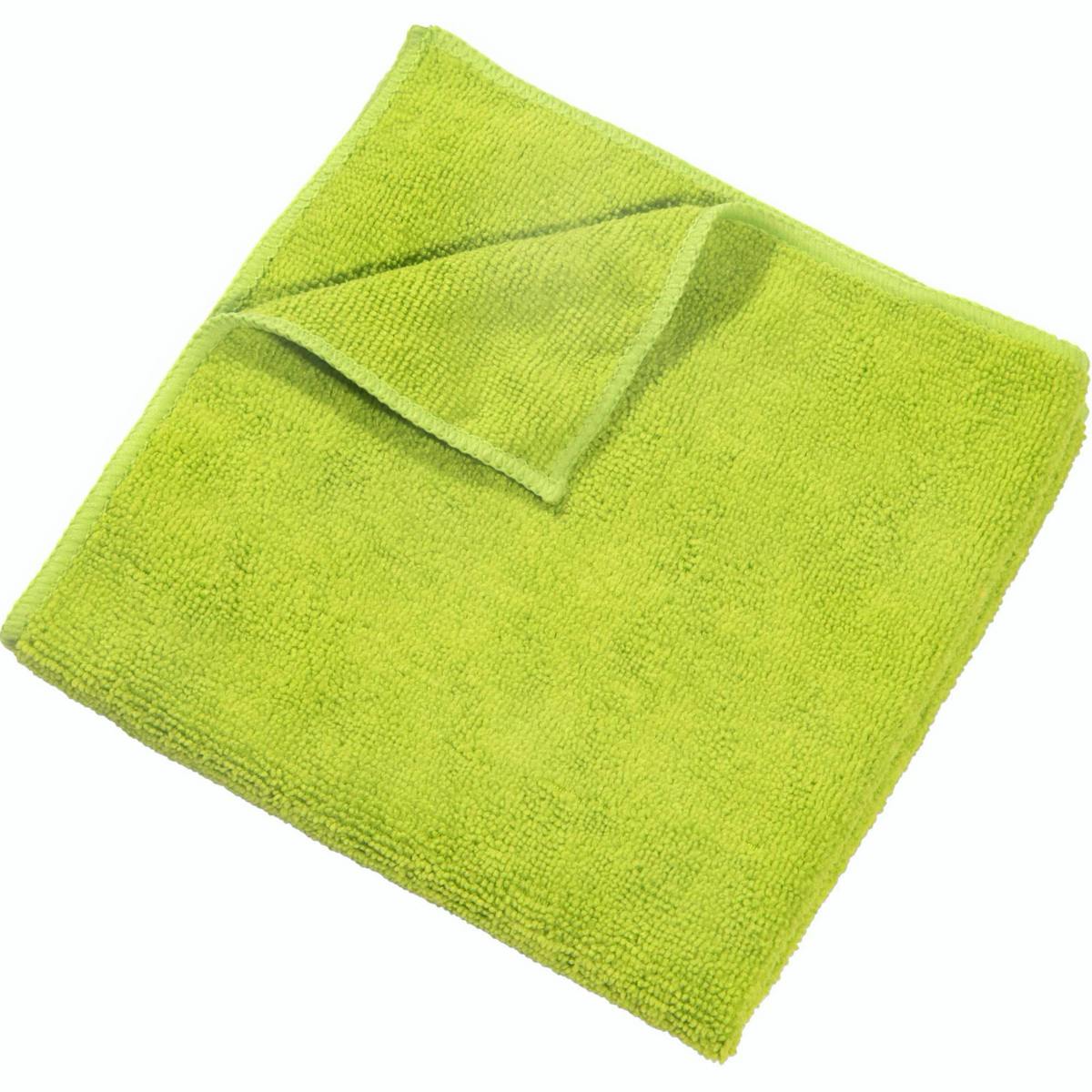 Lavette microfibre multi-usages format 38 x 38cm x 5 VERT - tampel | METRO