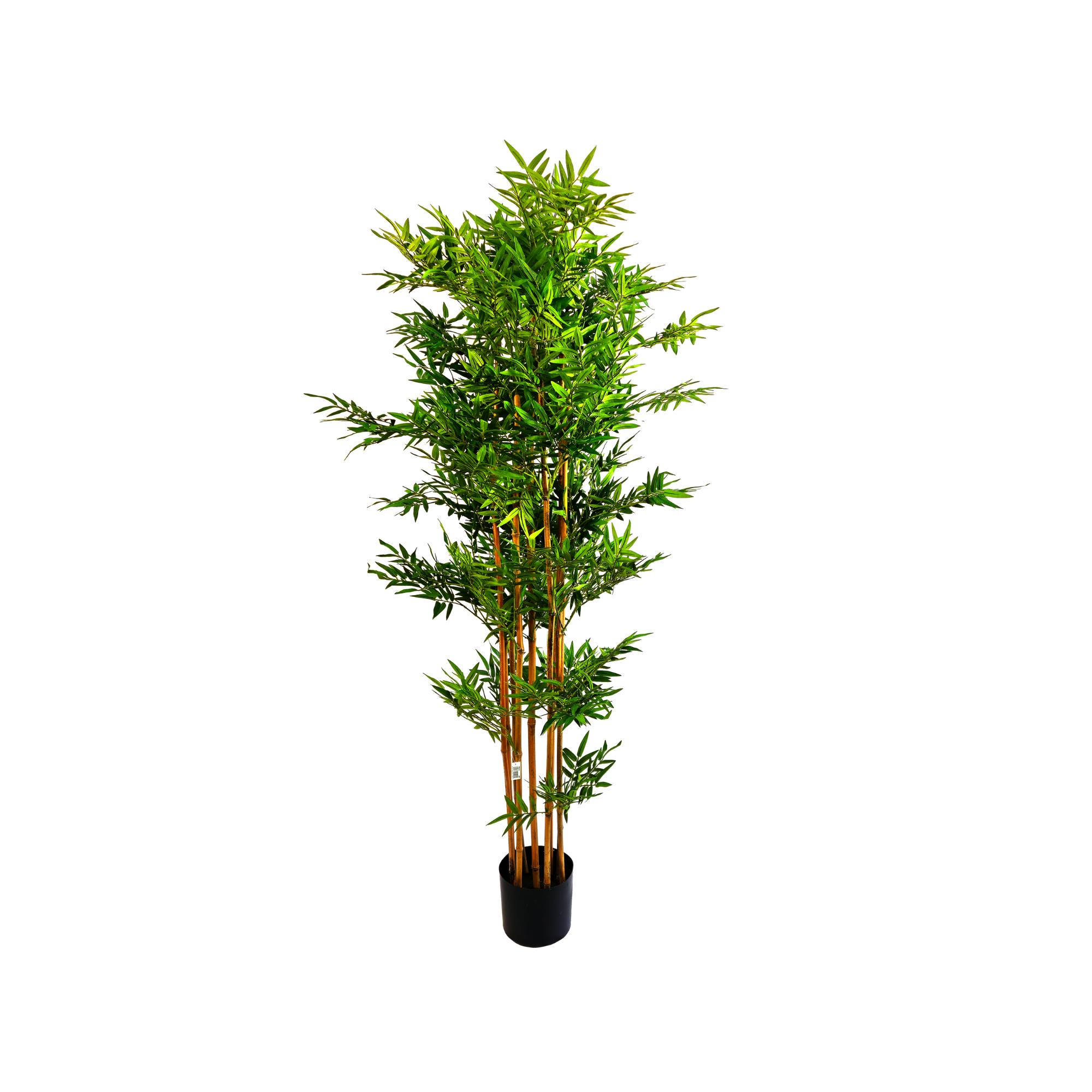 Indoor Kunstplant Bambu cm 155 mini blad met pot | Makro
