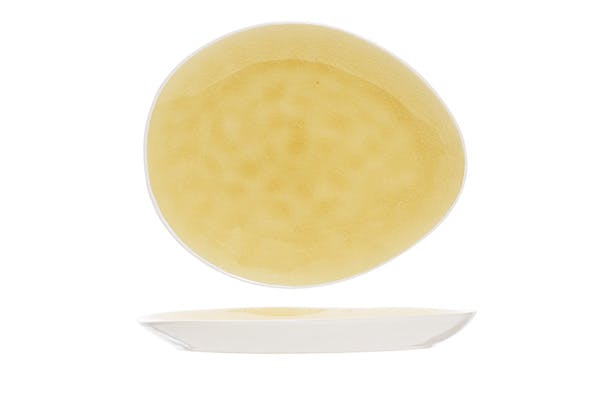 cosy & trendy spirit mustard dinner plate oval 27x23cm | METRO