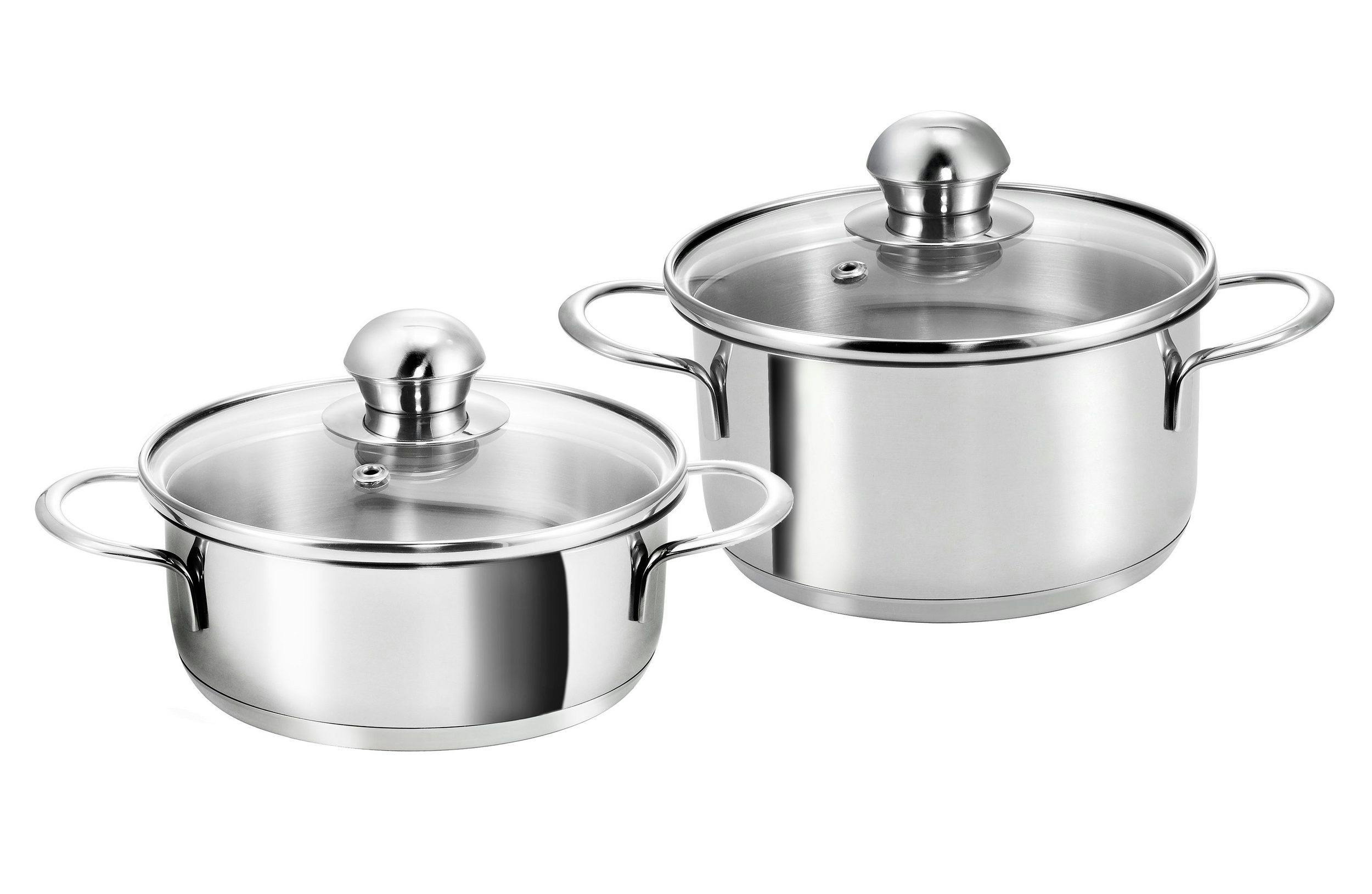 Kopf Mini Topfset Parvus (Edelstahl, 2-teilig, 14 + 14 cm, inkl ...