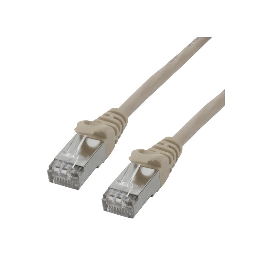 MCL - Câble réseau RJ45 100% cuivre CAT 6 F/UTP - 15m Gris | METRO