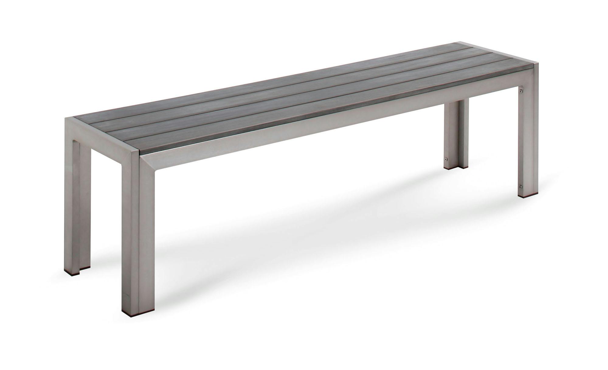 BEST Bank Seattle 160x34x45cm silber/anthrazit 46815085 | METRO Marktplatz