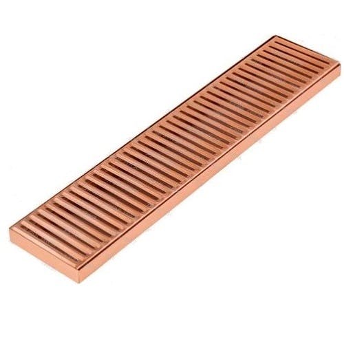 Bac de Récupération Tapis de Bar Egouttoir Cuivre 50x10cm | METRO