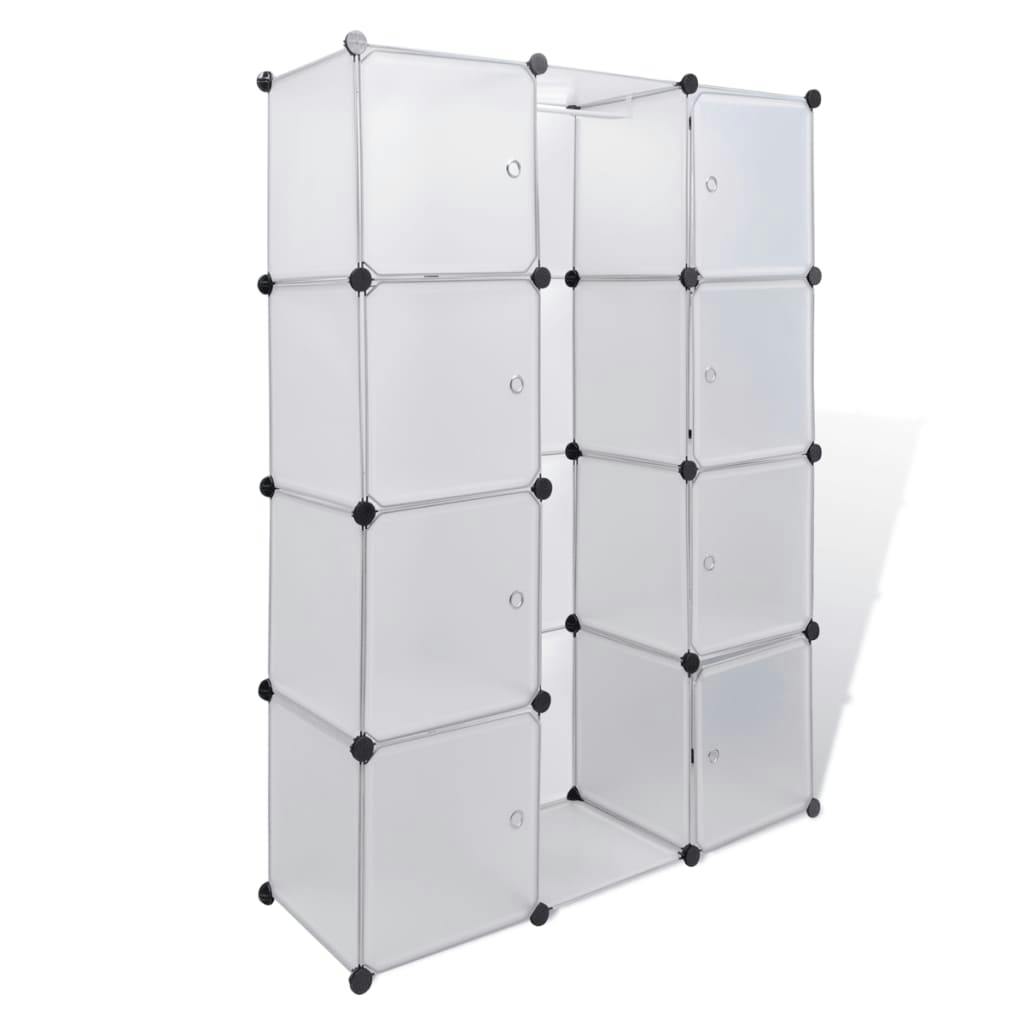 vidaXL Kast met 9 compartimenten modulair 37x115x150 cm wit | Makro
