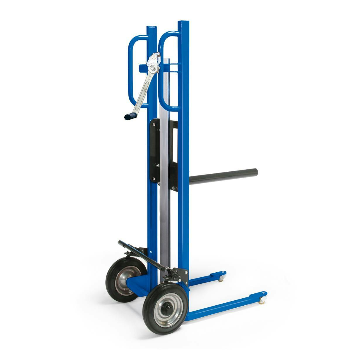 Hubkarre mit Lastdorn, Vollgummi Bereifung, Traglast 150 kg, RAL 5012 ...