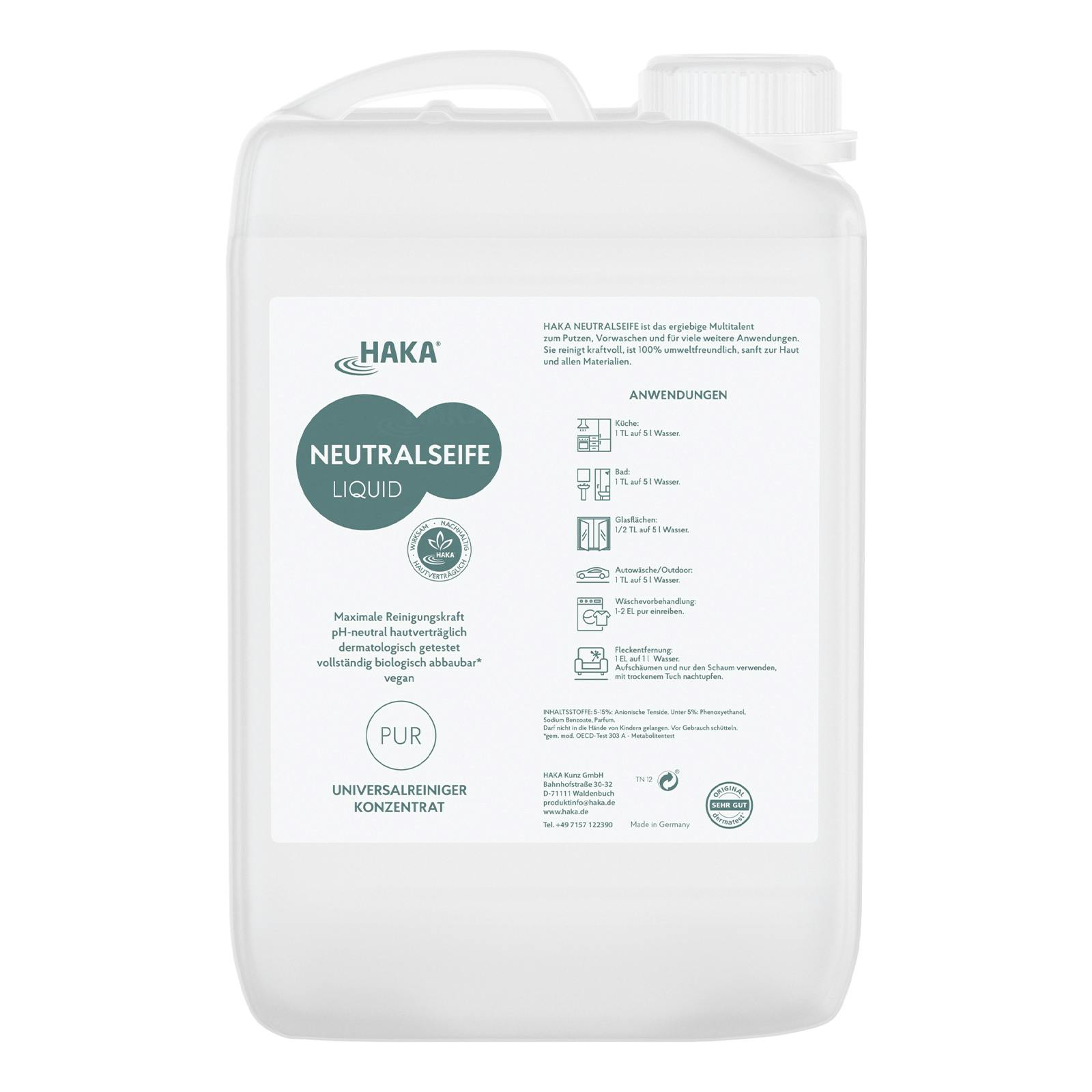HAKA Neutralseife Liquid 3l Reinigungsmittel Allzweckreiniger ph ...