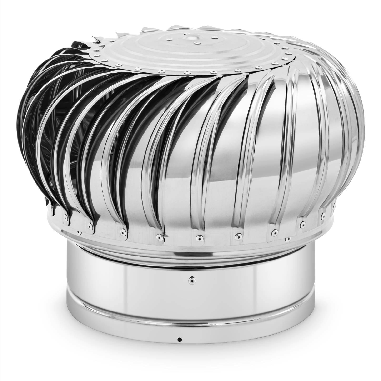 MSW Extractor de humo para chimenea - impulsado por viento - acero ...