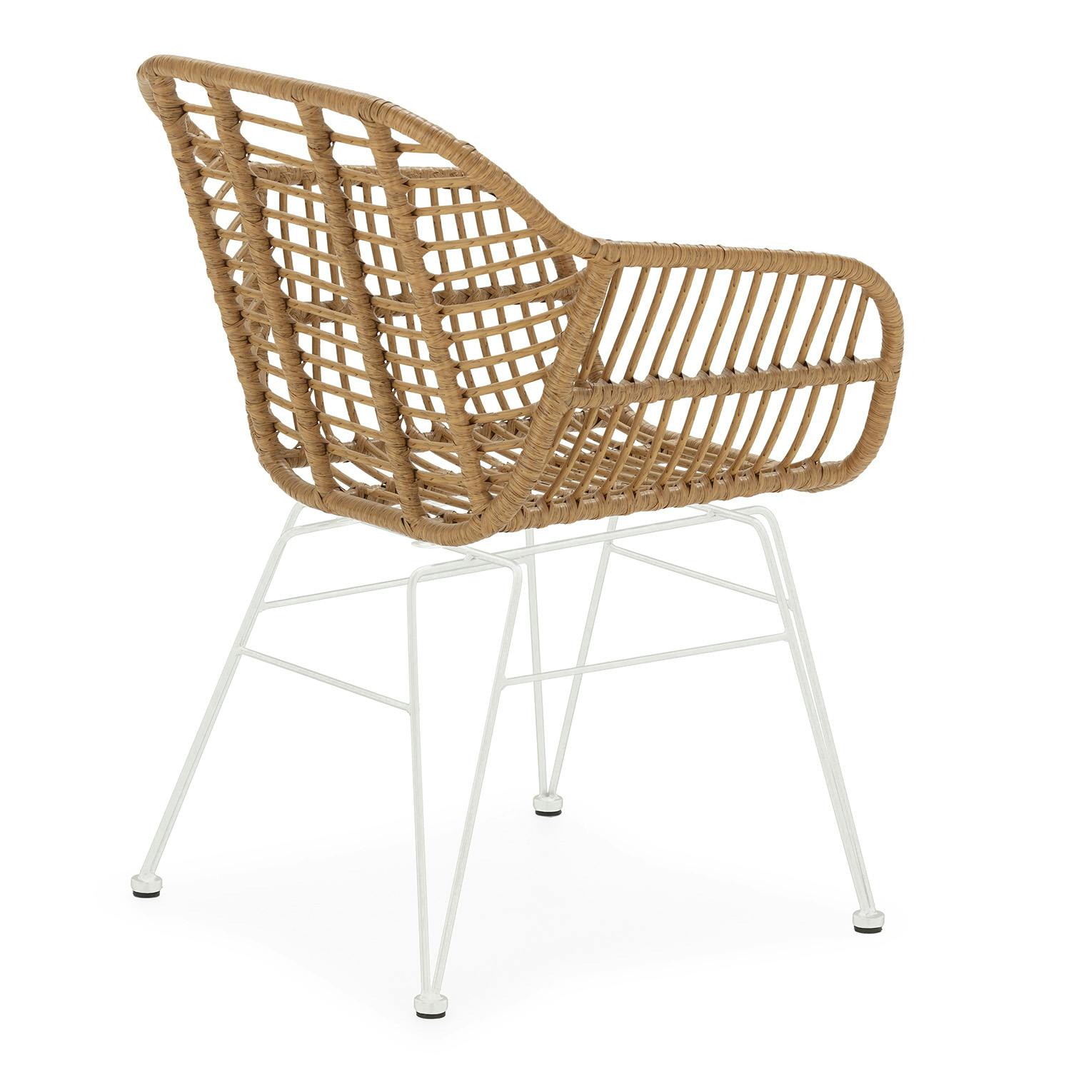 Pack 2 sillas de comedor o jardín Elda Blanco, fácil de montar | Makro