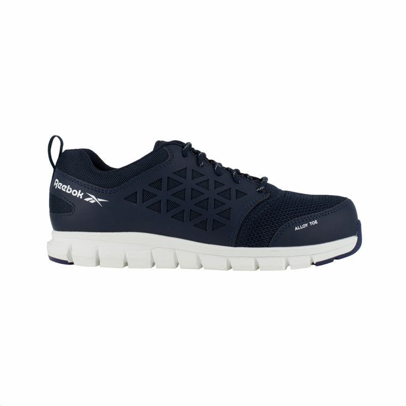 Reebok - Baskets de sécurité basses bleu marine en microfibres S1P SRC ...