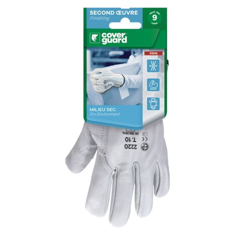 Coverguard - Gants de maîtrise en cuir fleur de vachette EUROSTRONG ...