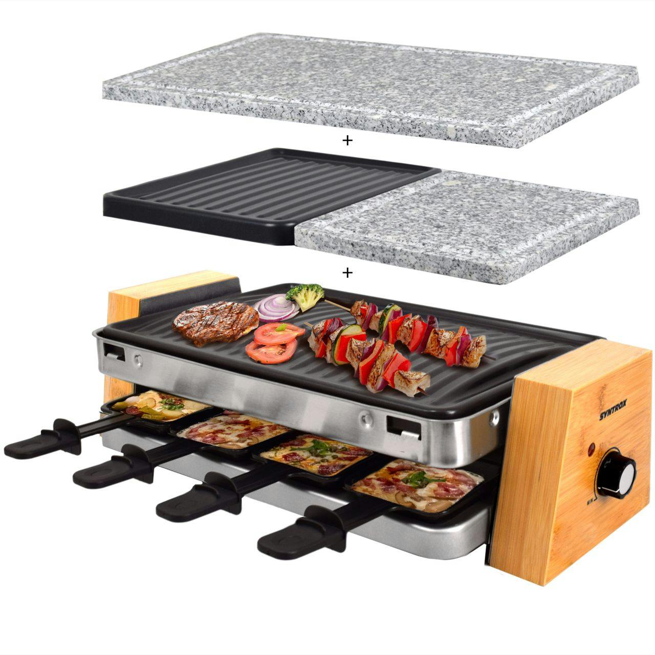 Raclette-Grill Set Lugano mit Wechselplatten | METRO Marktplatz