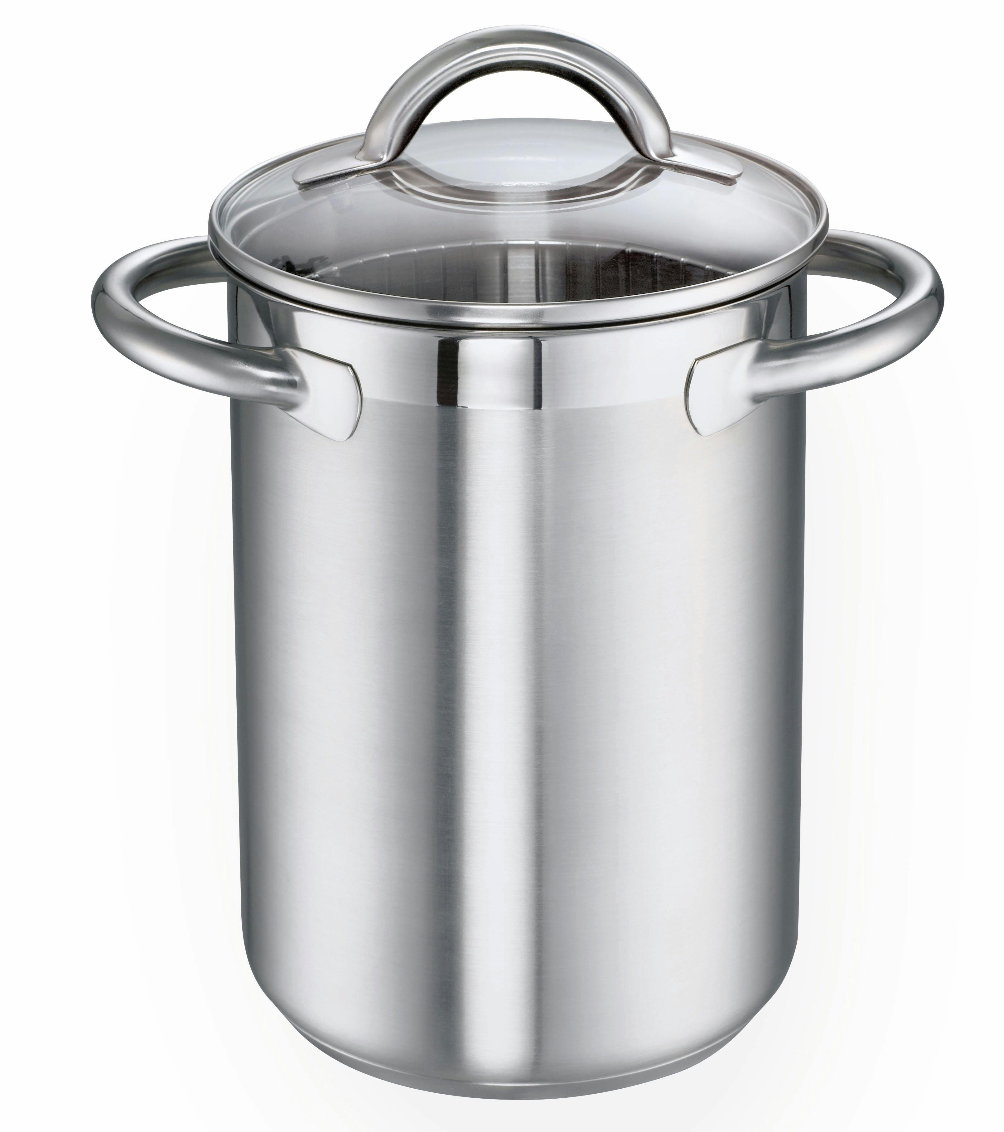 Schulte-Ufer Loop aspergepan, roestvrij staal, 16 cm, ca. 4,5 liter, met uitneembaar inzetstuk ...