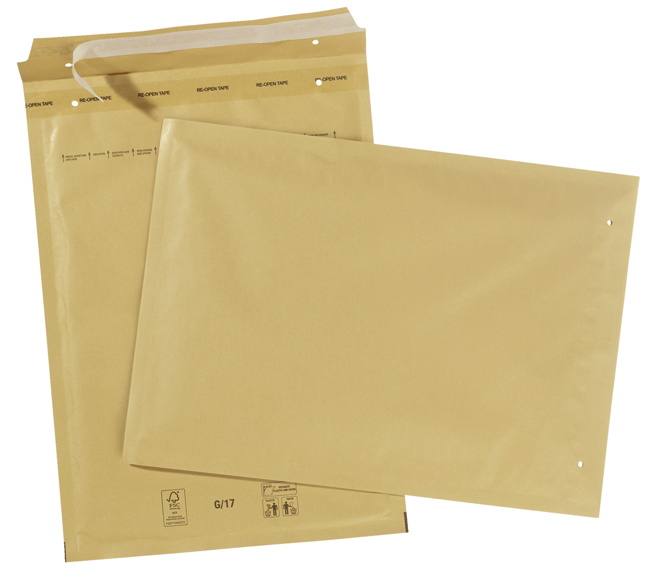 SIGMA Luchtkussen envelop EV056, B4, zonder venster, zelfklevend, bruin ...