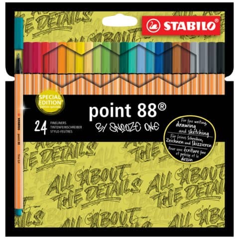 STABILO 24 stylos-feutres pointe fine point 88 | METRO