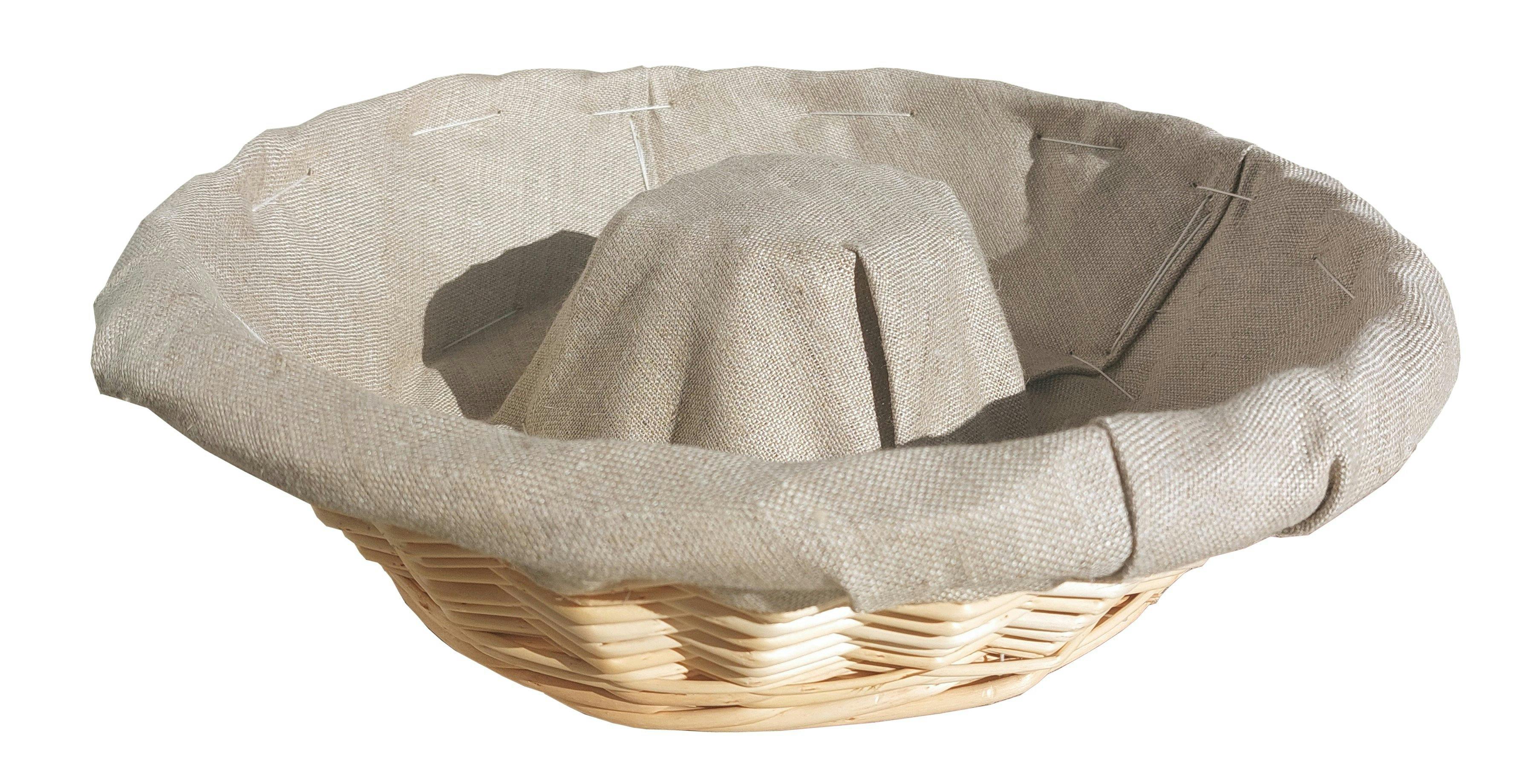 Vannerie de Villaines Banneton couronne entoilé 33x8 int. 2 Livres | METRO