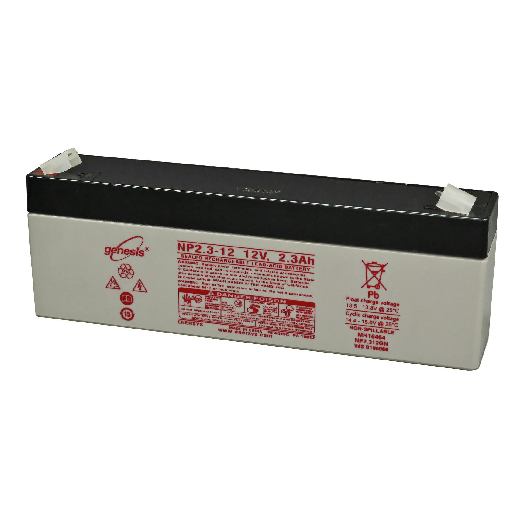 Hawker NP2.3-12 Akku Blei PB 12 Volt 2,3Ah Faston 4,8mm | METRO