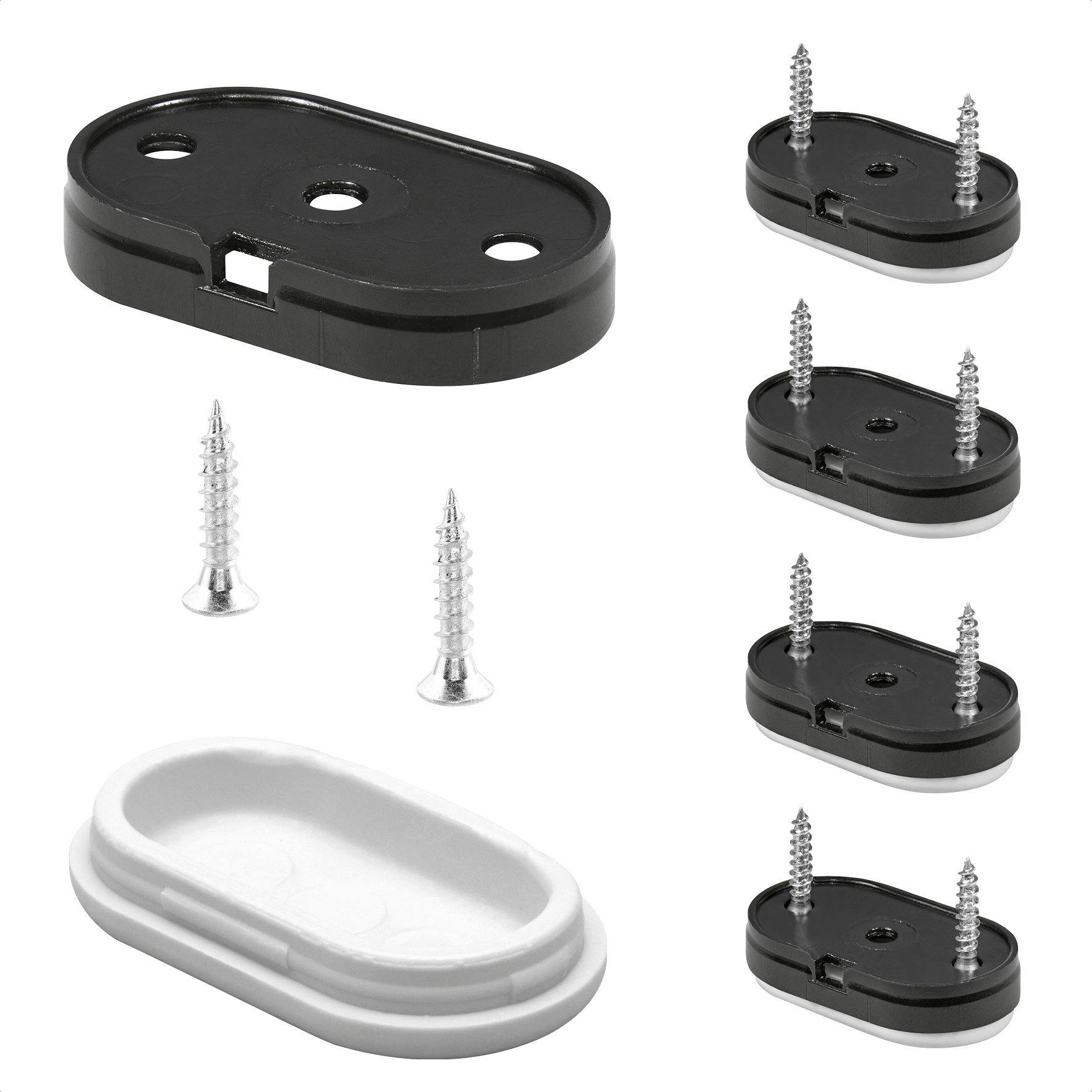 WAGNER QuickClick® Kunststoffgleiter HYPER - 8x Schraube, je 4x Basis ...