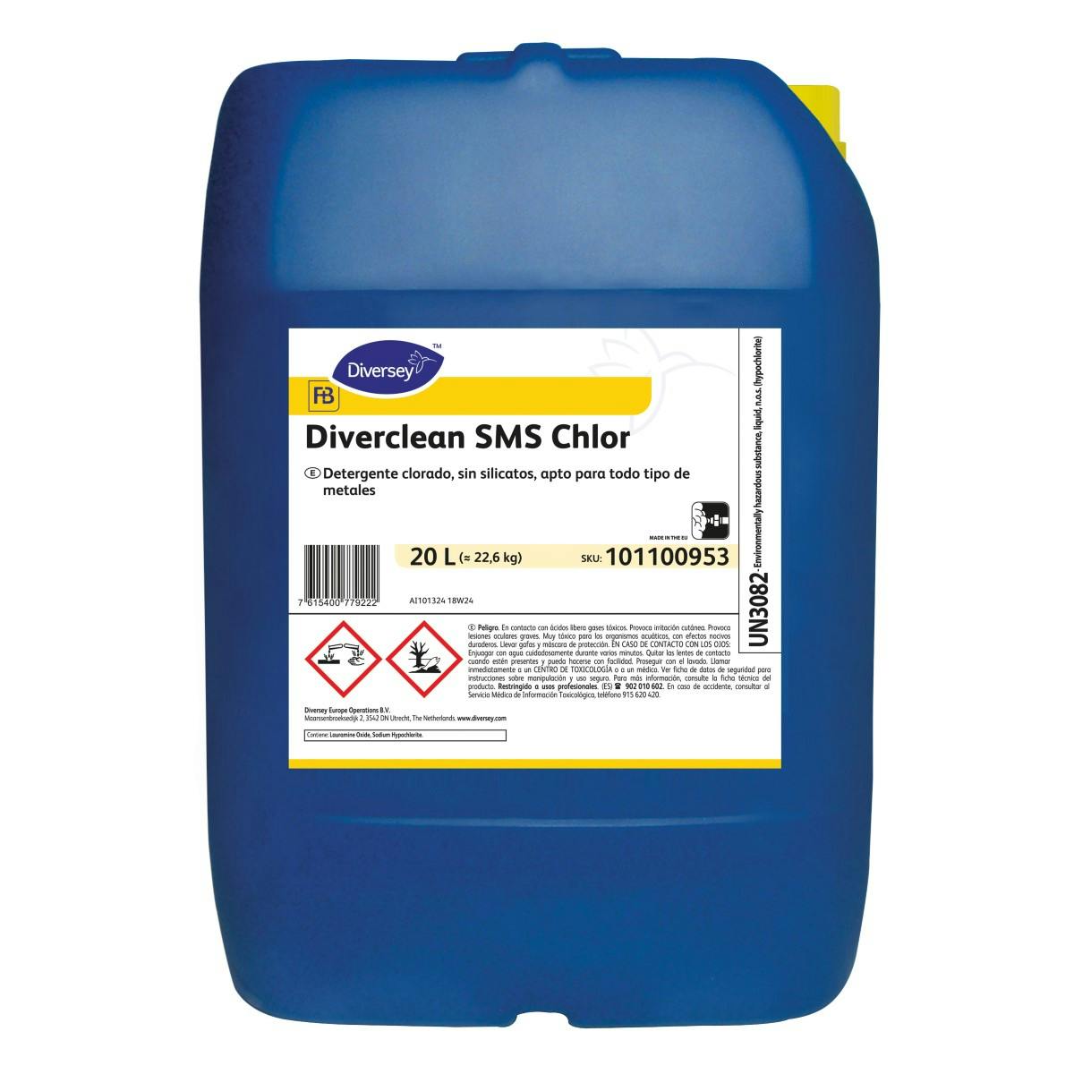 DIVERCLEAN | SMS Chlor - Detergente clorado, sin silicatos, apto para ...