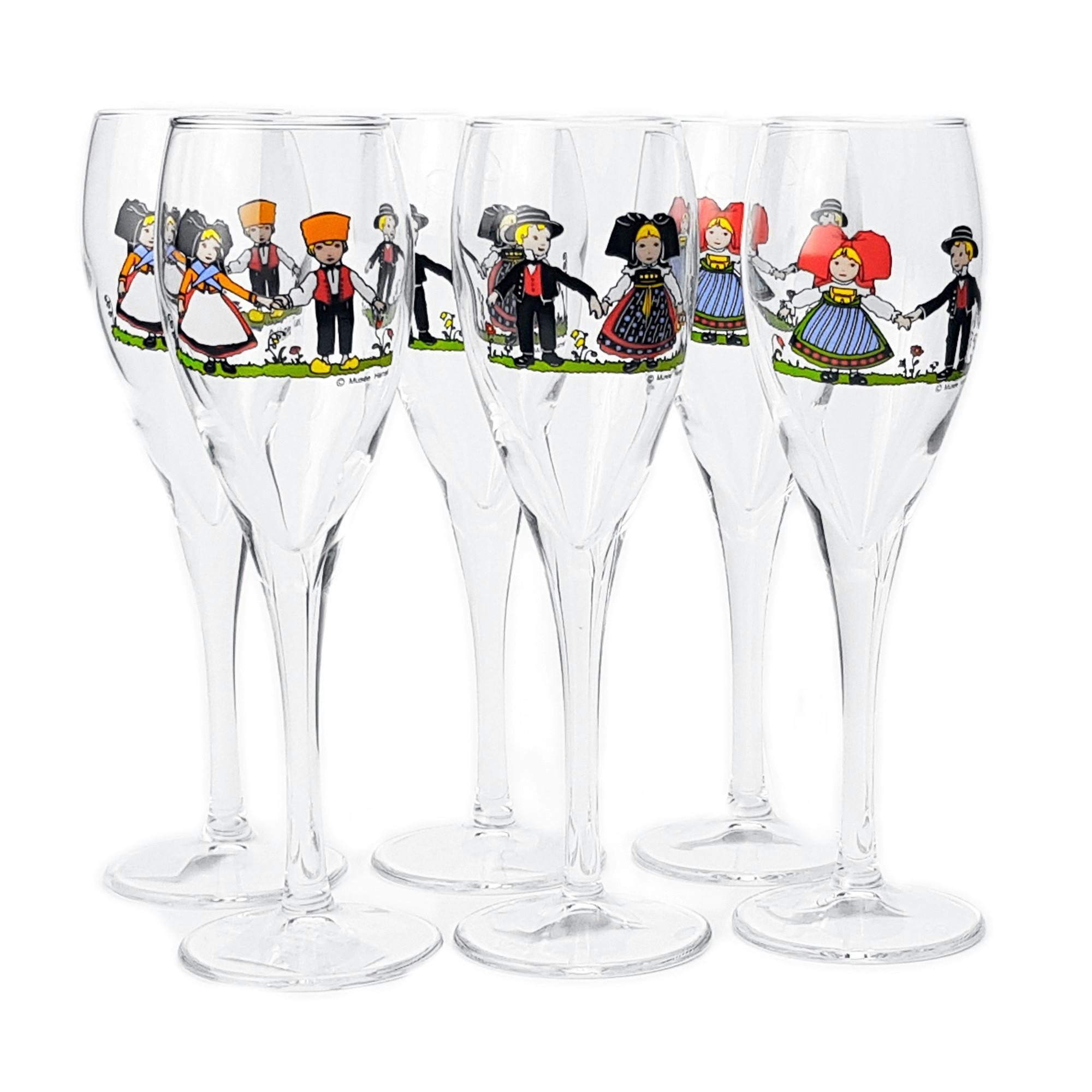 Flûtes à Crémant d'Alsace Motif Hansi X 6 Everyverre | METRO