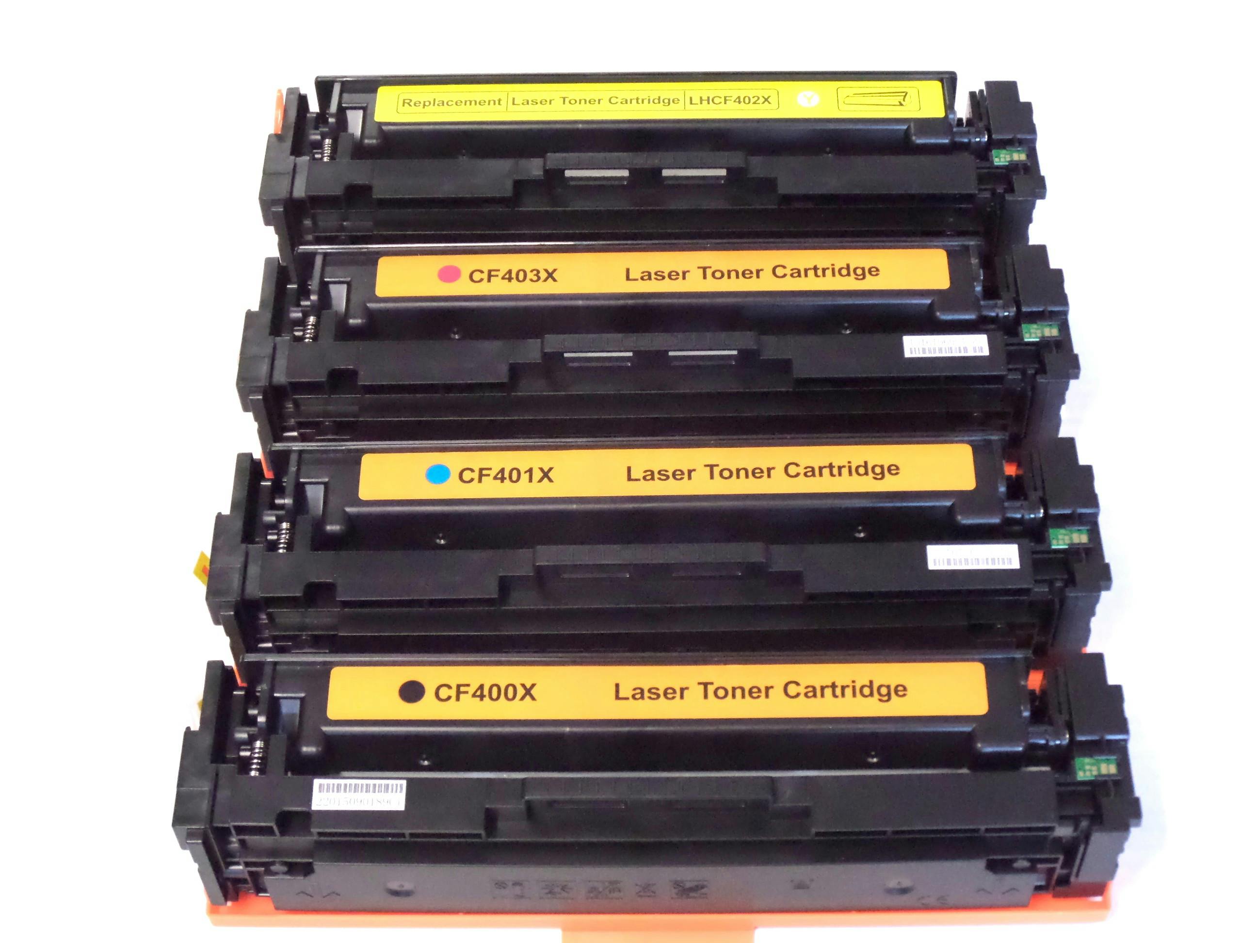 4x Toner kompatibel f. HP Color LaserJet Pro M 274 n ersetzt HP-201 ...
