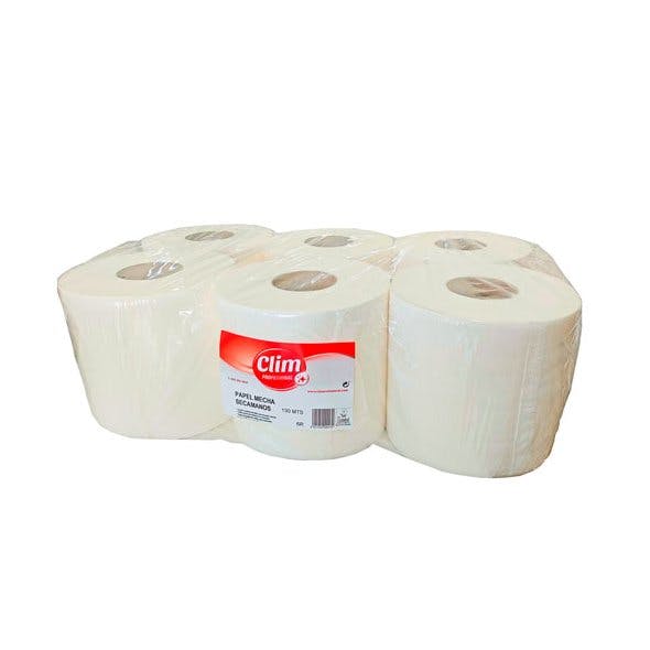 Papel de secagem à mao mecha 2 camadas. Pacote de 6 rolos | Makro