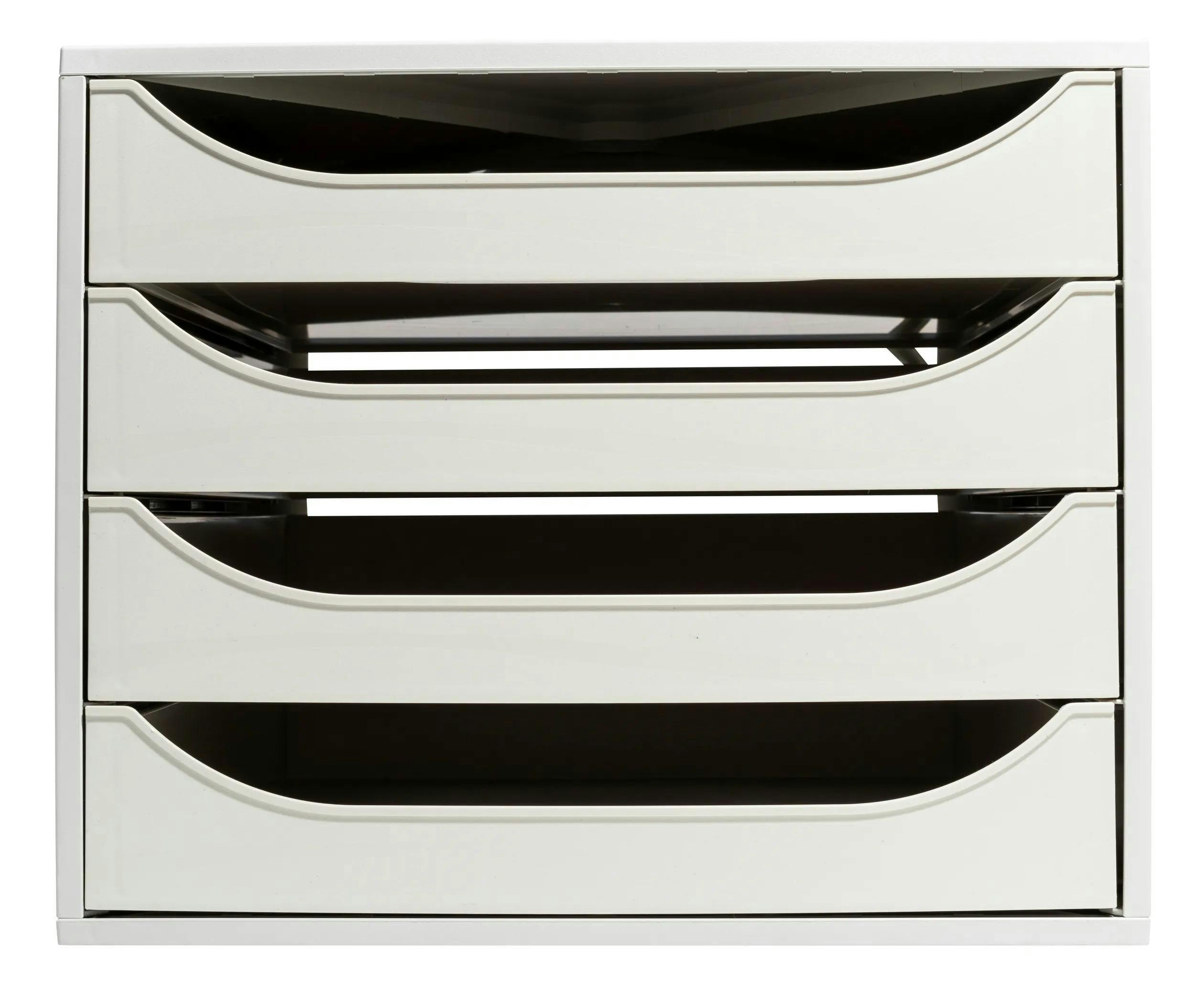 Exacompta 228606D ECOBOX Schubladenbox mit 4 Schubladen - Grau | METRO