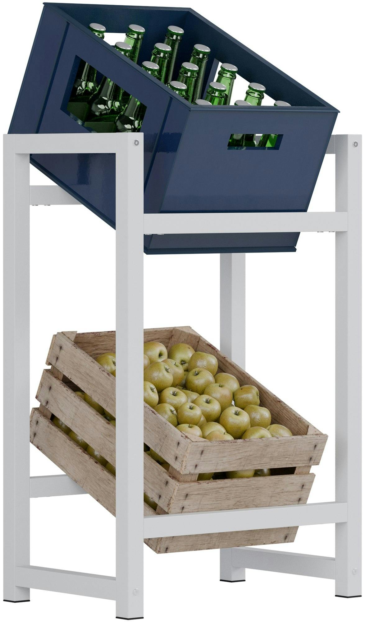 Krattenrek Stack wit/75x47x31 cm | Makro