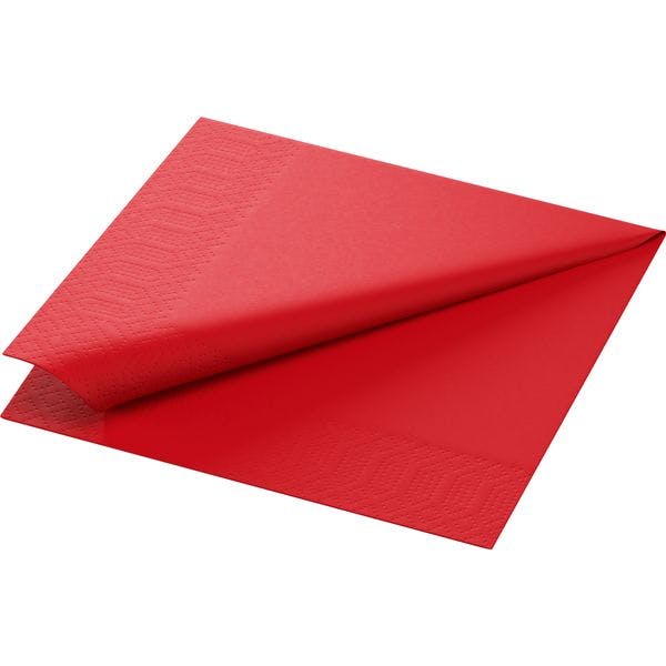 1000 Duni Tissue-Servietten 33 x 33 cm Rot 3-lagig | METRO