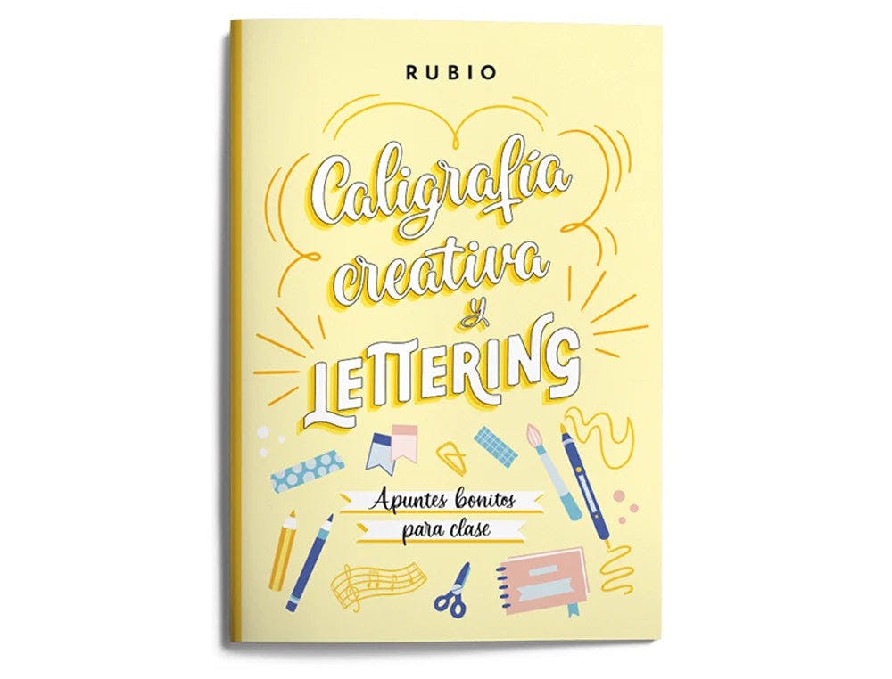RUBIO - Cuaderno Para Colorear. Caligafía Creativa y Lettering ...