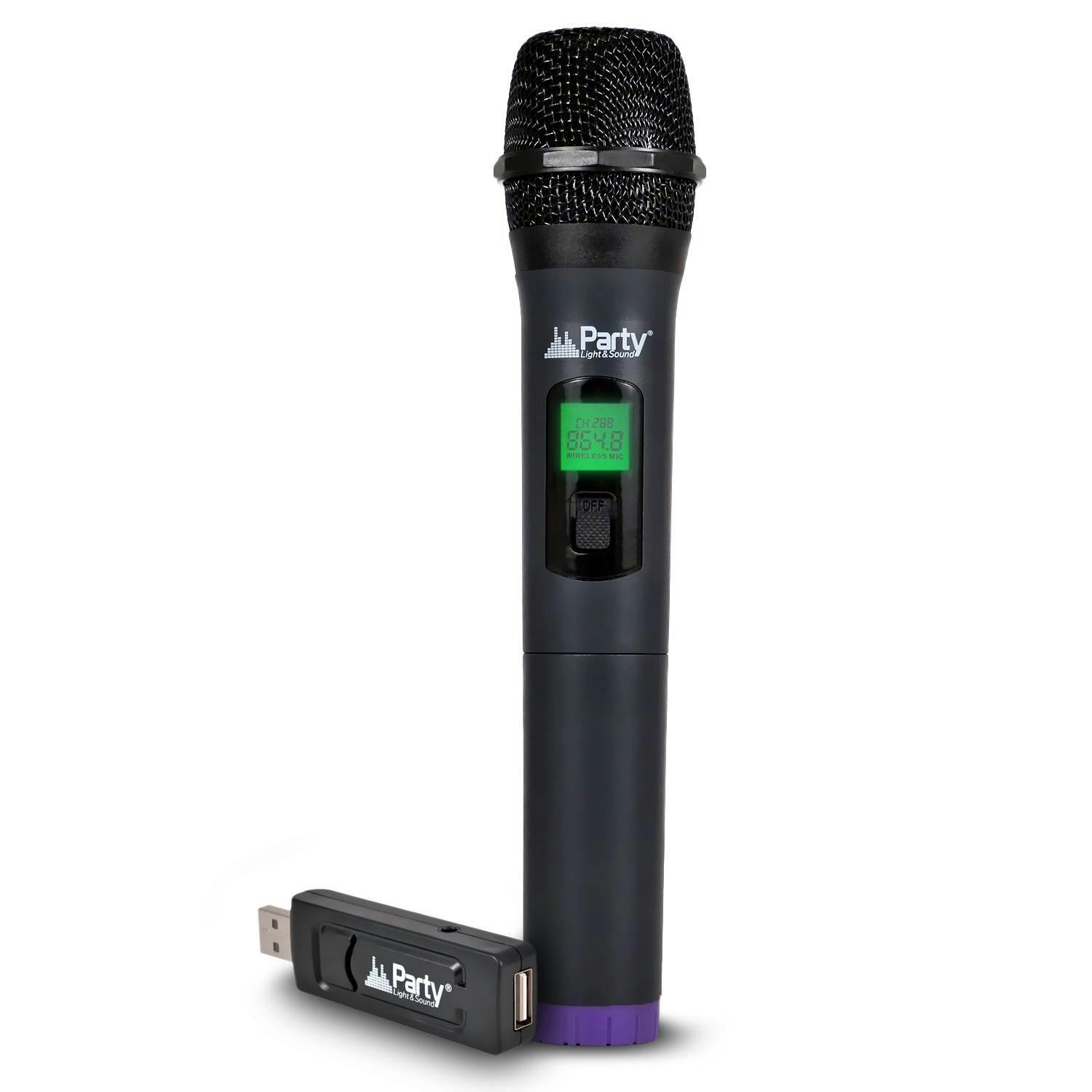 DWM-USB Système de microphone à main sans fil avec écran digital UHF ...