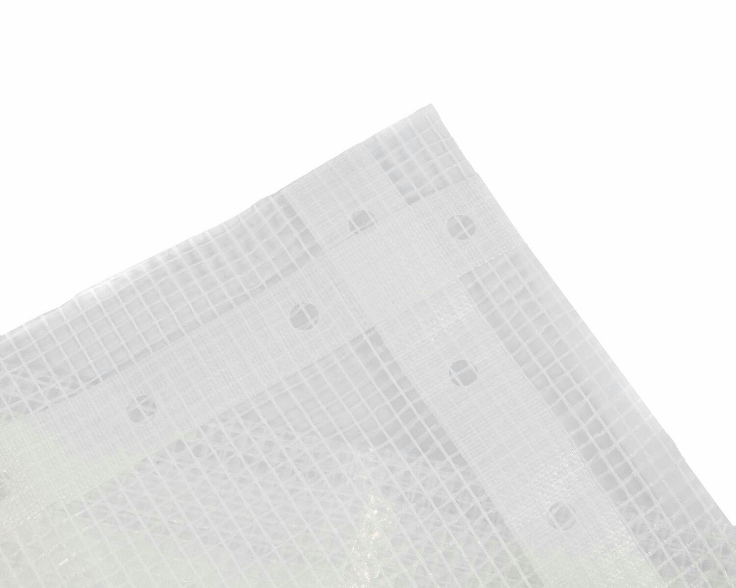 Gitterplane Gitterfolie 6 x 12 m transparent weißes Gitter Nagelrand ...