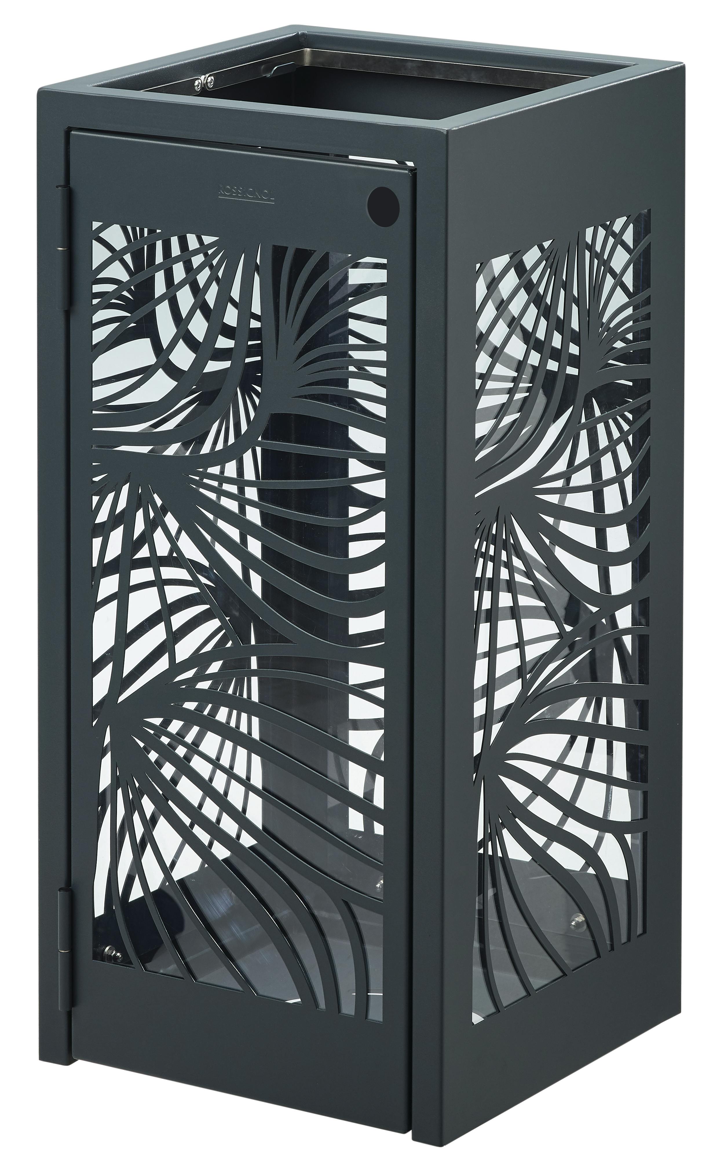 Rossignol - Corbeille 110L antinuisible vigipirate BELLA - anthracite ...