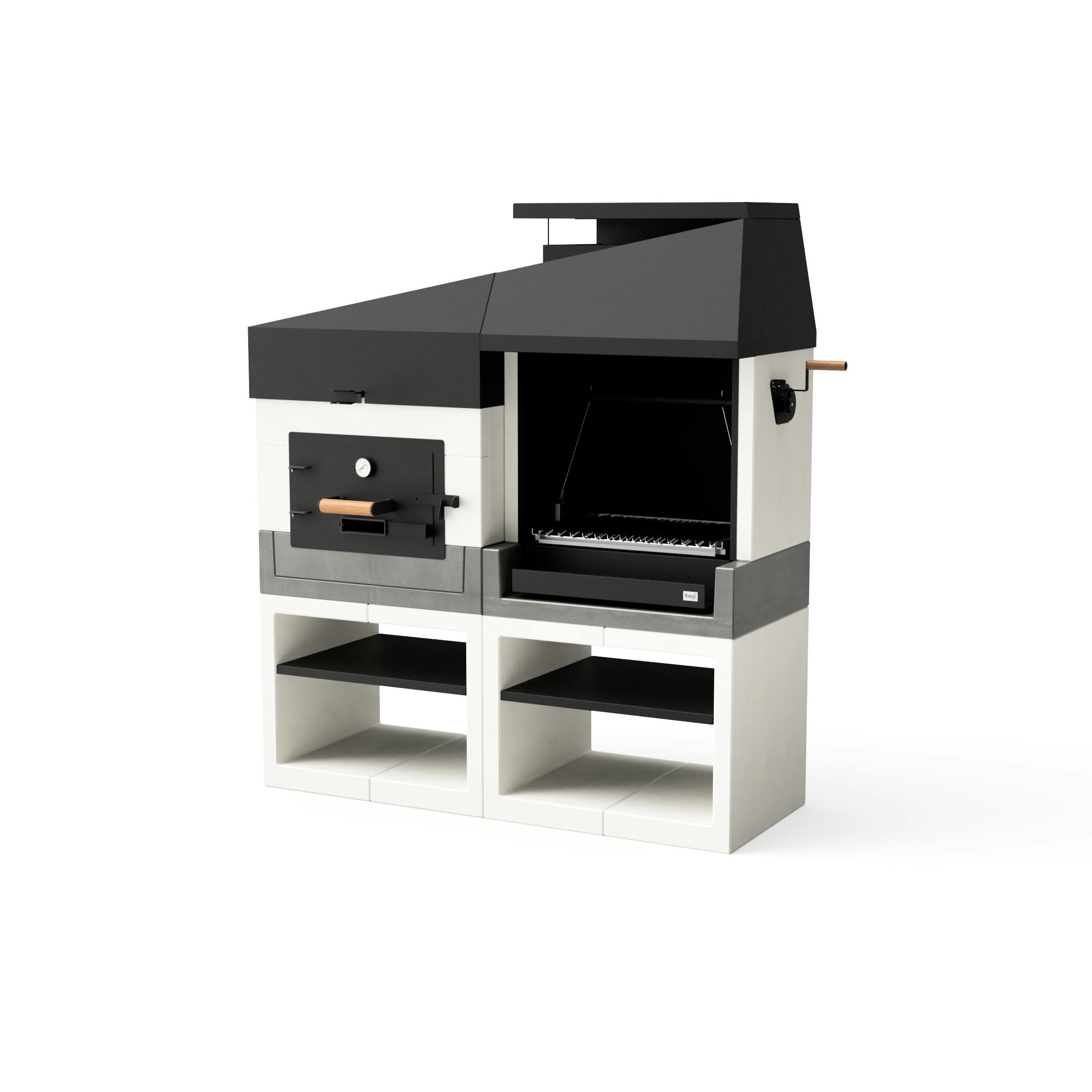 MF - Buitenkeuken Kitaway Otte Barbecue + Houtoven, Argentijnse Grill ...