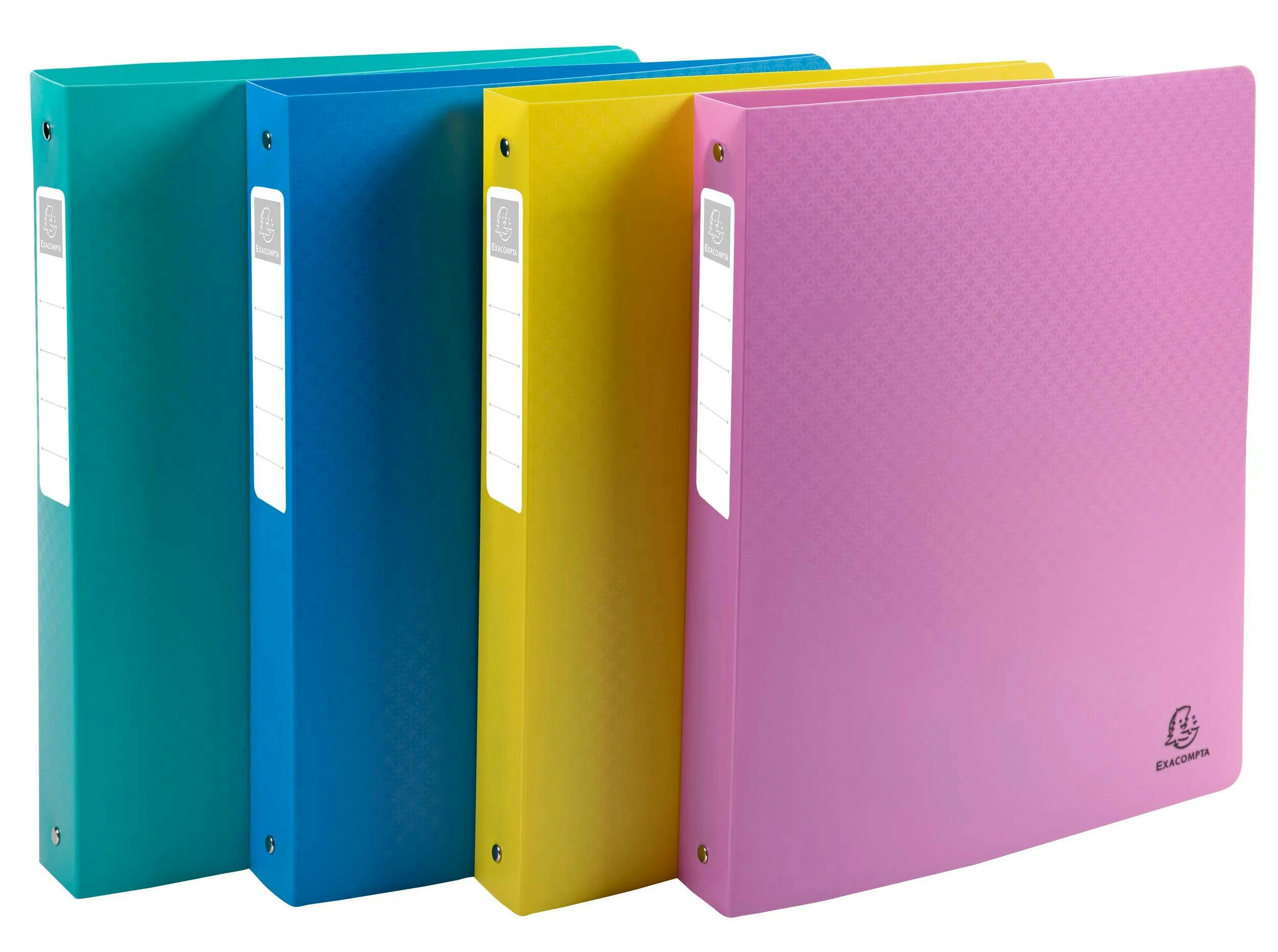 Exacompta 51790E 12x Ringbuch A4 Maxi aus Polypropylen mit 4 Ringen ...