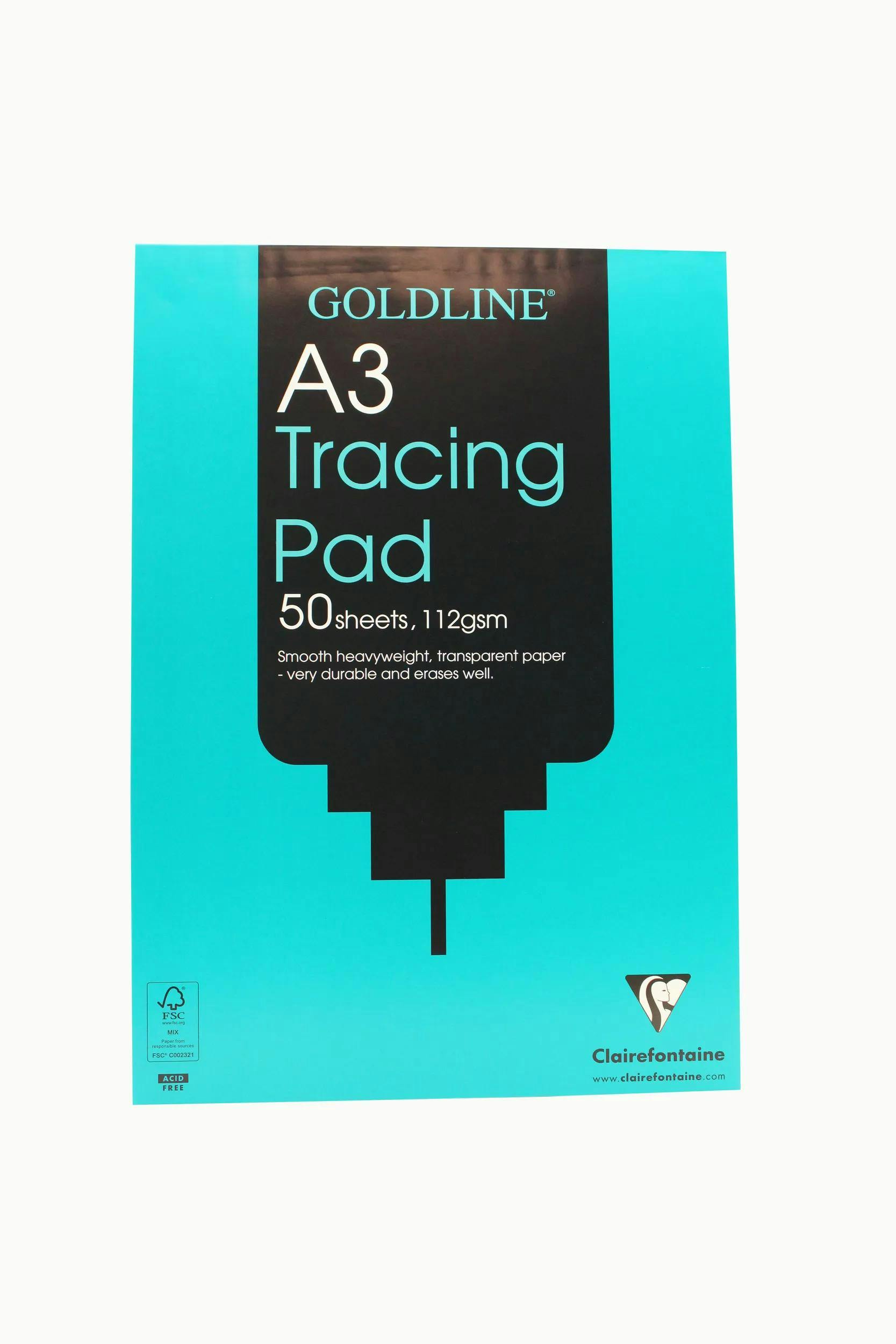 Clairefontaine 5x Goldline Transparentpapier, Block geleimt, 50 Blatt ...