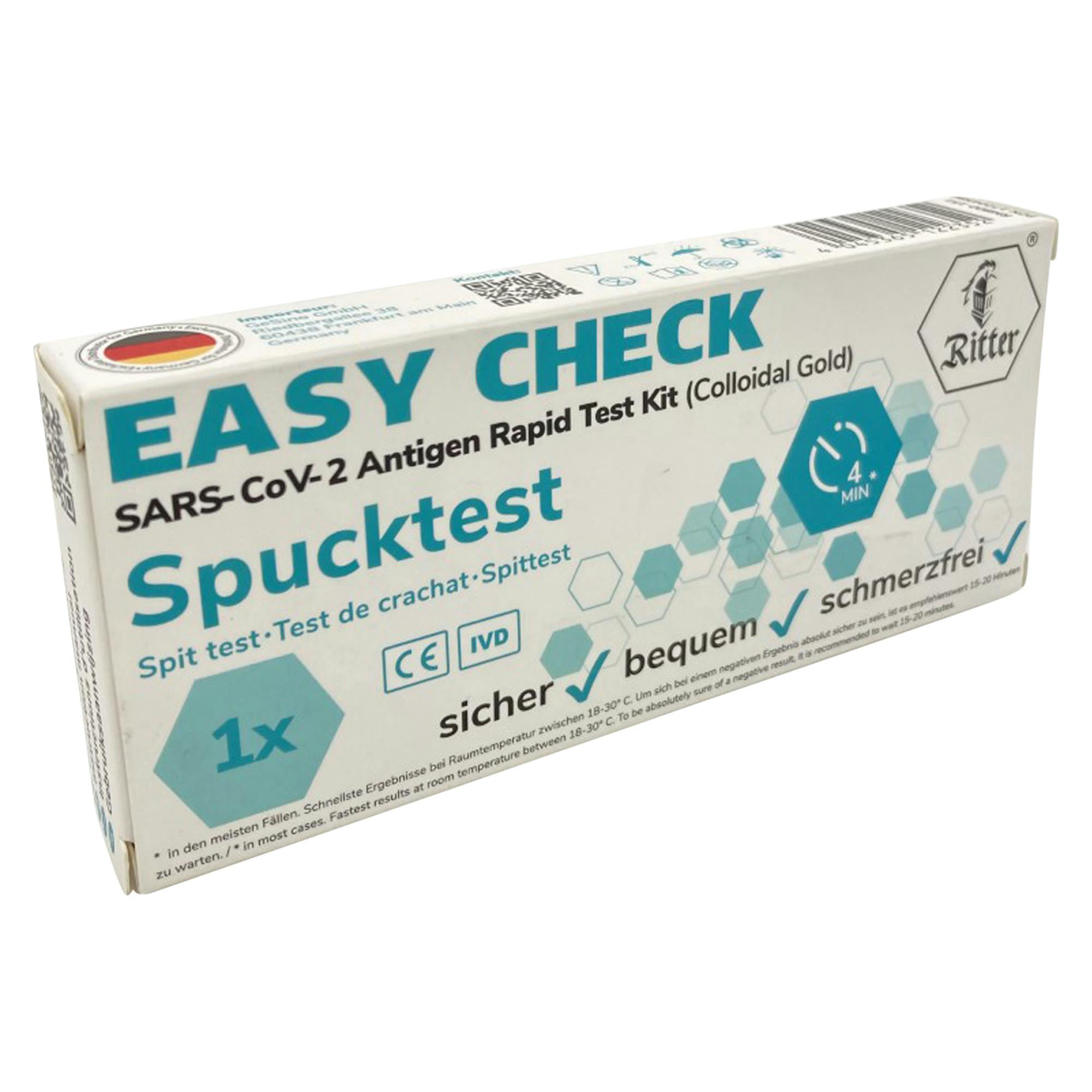 6x EASY-CHECK Antigen Spucktest gem. BfArM-Listung Coronatest ...