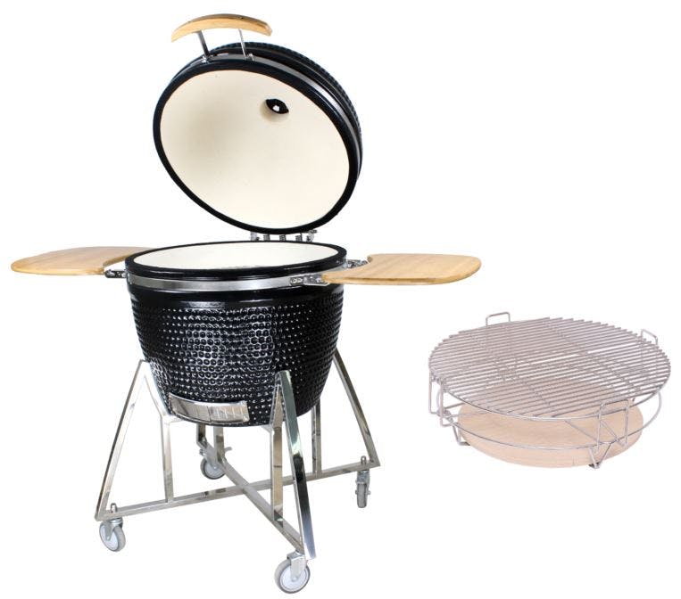 Tarrington House Kamado-Holzkohlegrill Naggado XL, Keramik / Edelstahl ...