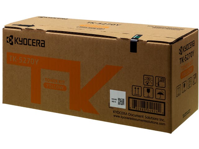 Kyocera TK5270 Jaune Cartouche de Toner ORIGINALE - 1T02TVANL0/TK5270Y ...